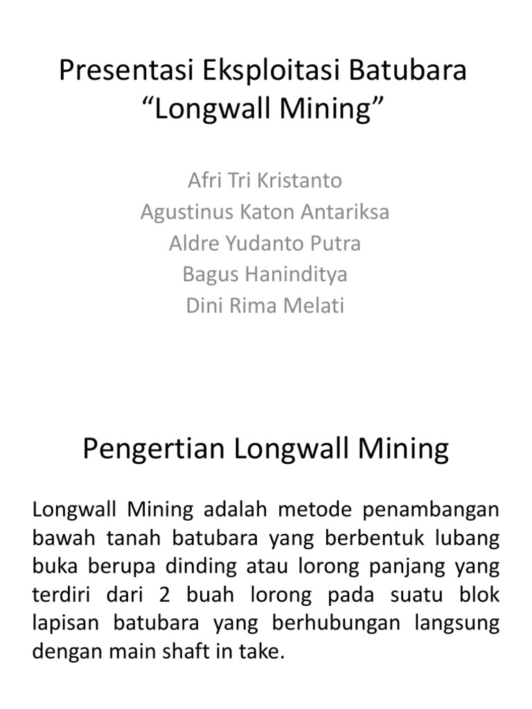 Longwall Mining | PDF