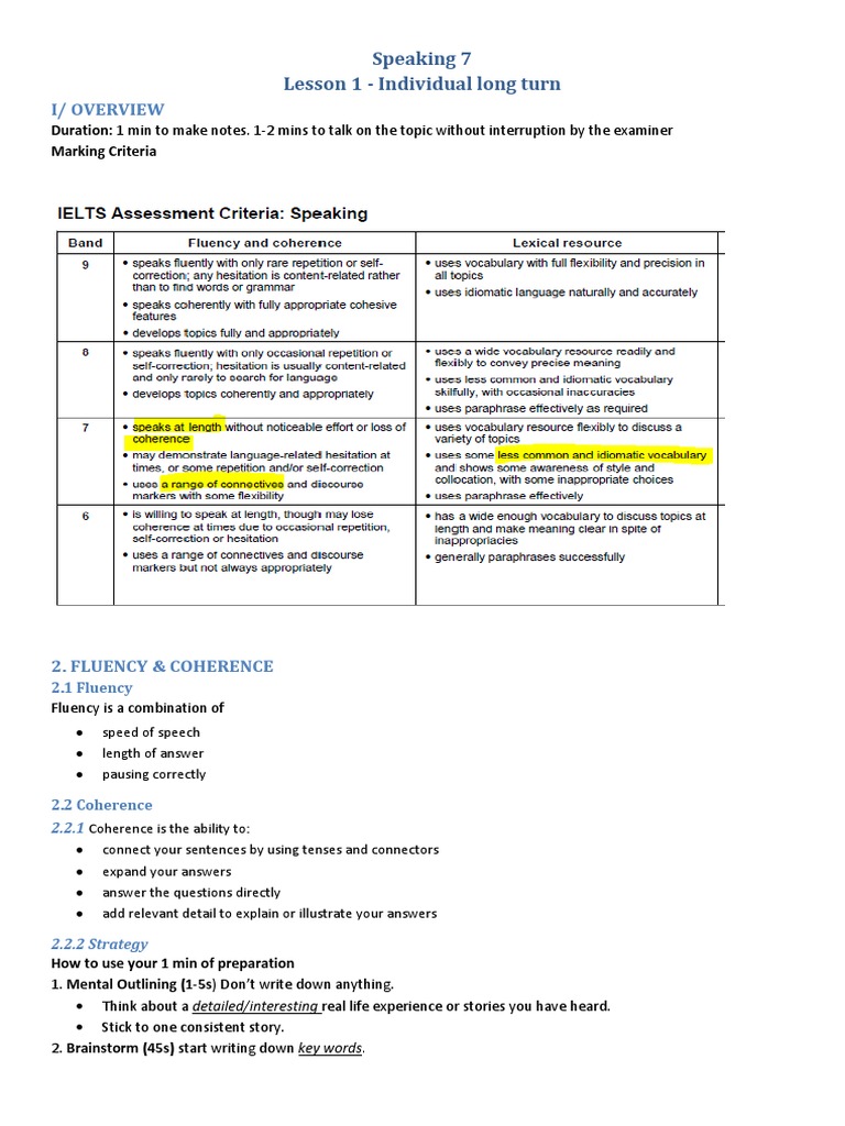 Ielts Speaking Strategy | PDF | Phrase | Restaurants