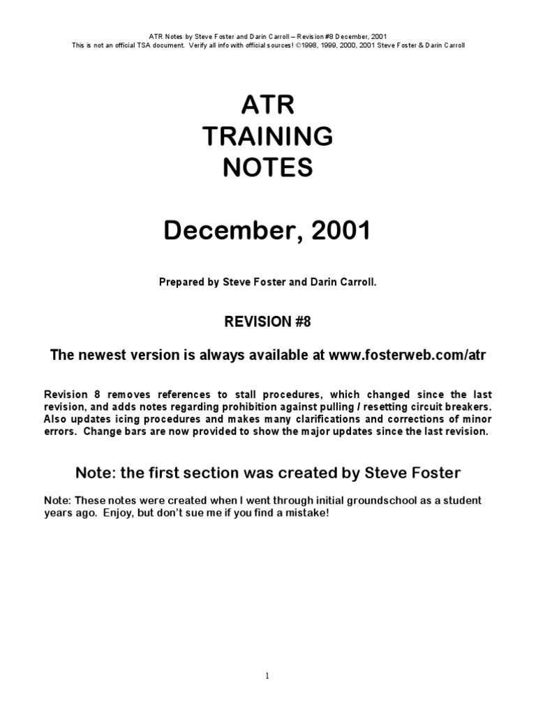 ATR Notes Part1 | PDF | Power Inverter | Pump