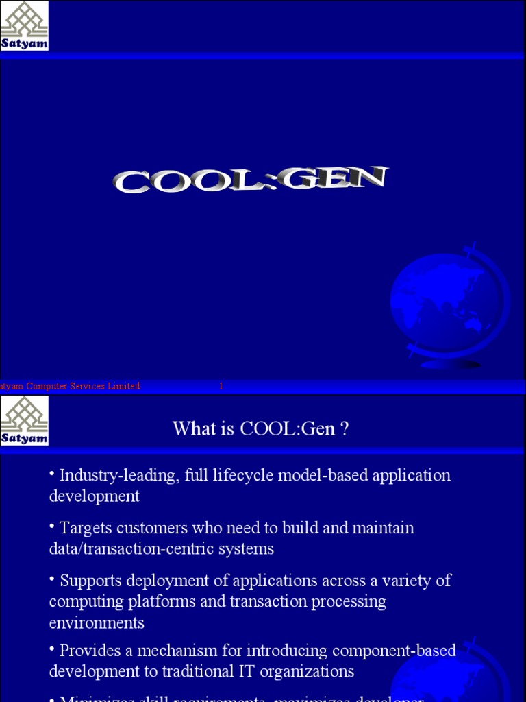 CoolGen Presentation Basic | PDF | Component Based Software Engineering ...