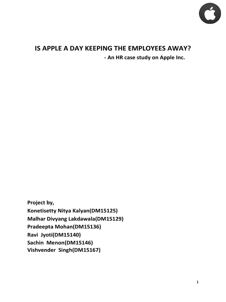 HR Issues at Apple Inc | PDF | Apple Inc. | Human Resources
