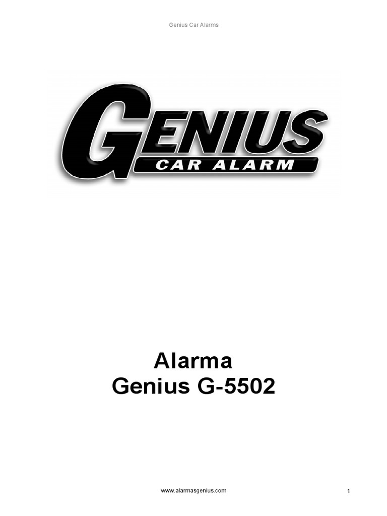 Alarma Genius OEM G5502 PDF | PDF | Control remoto | Equipo