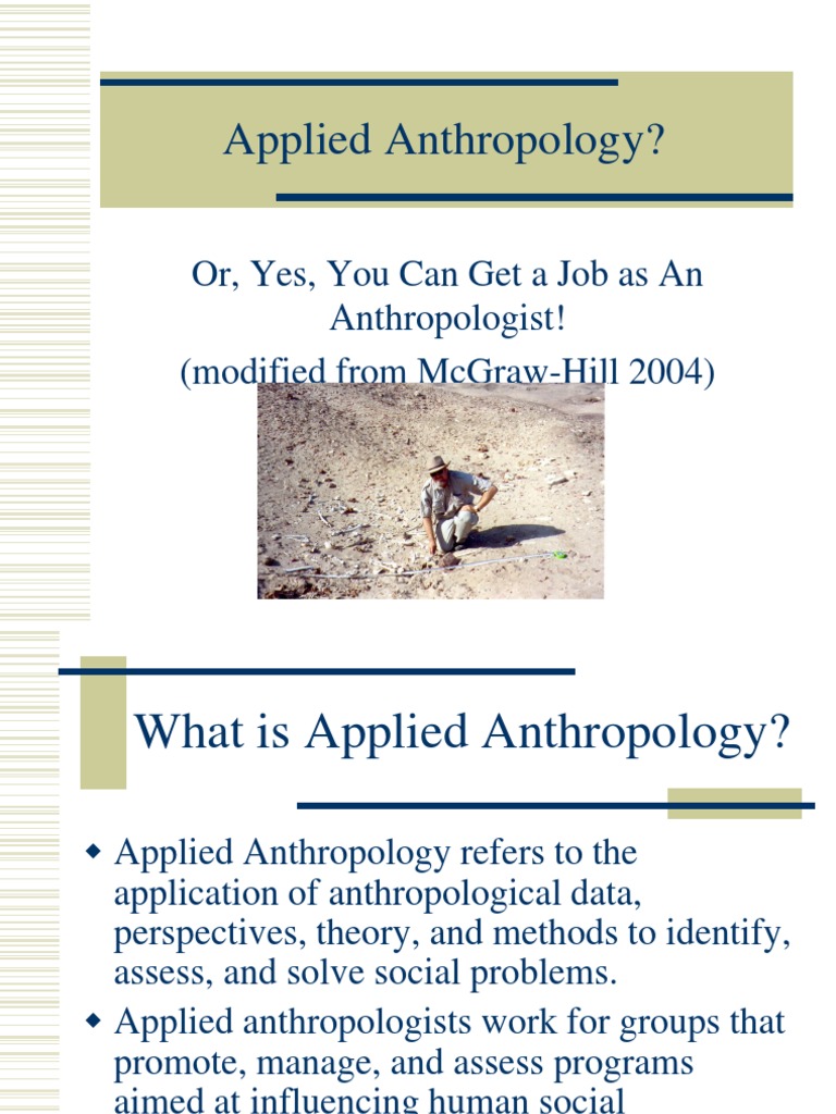 Applied Anthropology | Anthropology | Mental Disorder | Free 30-day ...