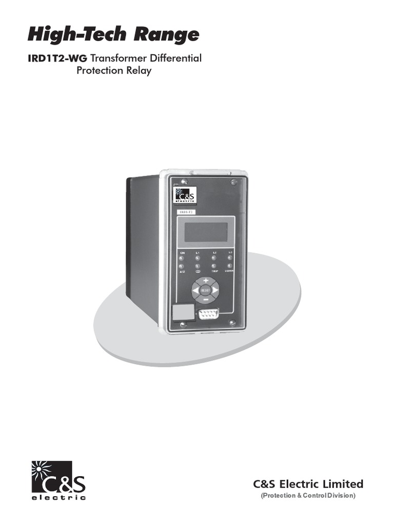Transformer Differential Relay Pdf Transformer Relay