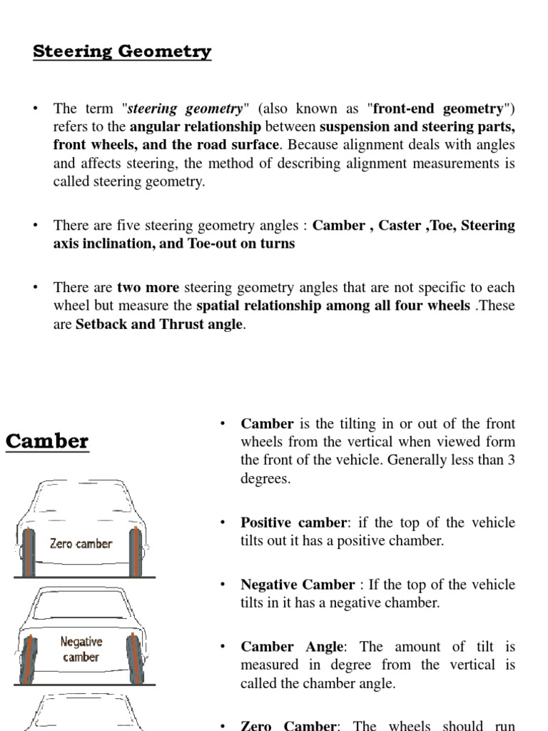 Steering Geometry | PDF | Steering | Vehicle Technology
