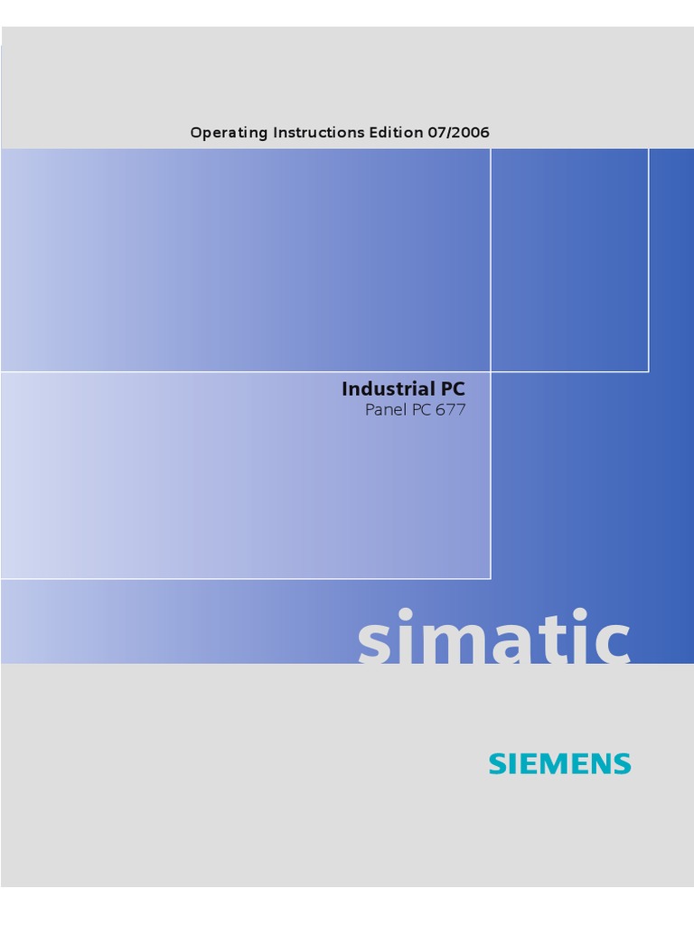 Simatic Panel PC 677 Ba en | PDF | Personal Computers | Bios