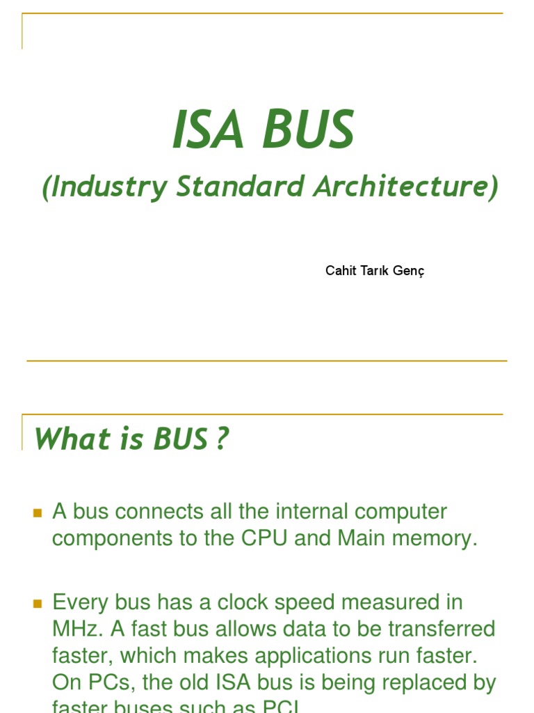 Isa Bus | PDF | X86 Architecture | Computer Data