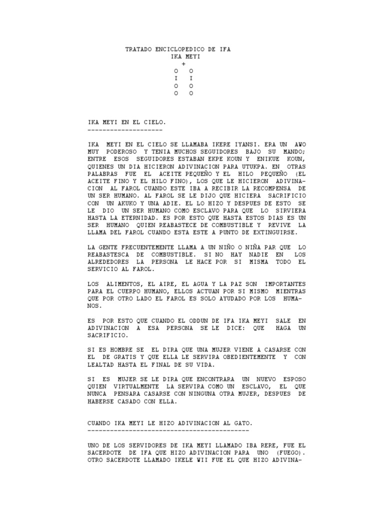 Enciclopedia Ika Meji | PDF | Adivinación | Comportamiento religioso y ...