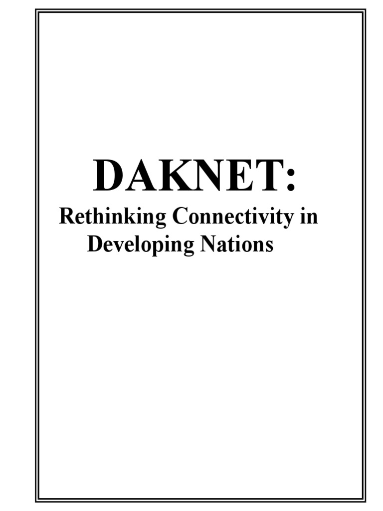 Daknet | PDF | Internet Access | Telecommunication