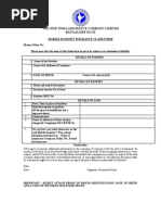 New India Intimation Form | PDF