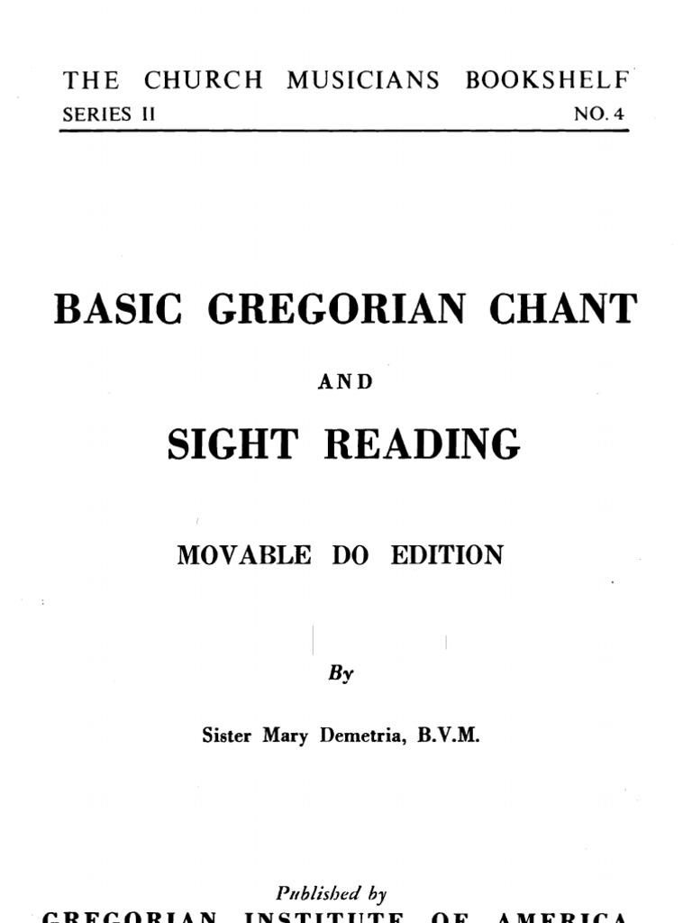 Basic Gregorian Chant and Sight Reading | Gregorian Chant | Musical ...