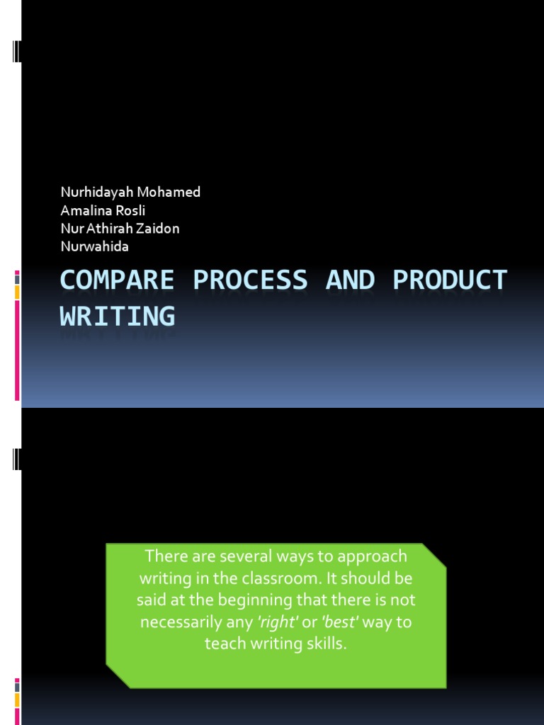 Compare Process and Product Writing | Download Free PDF | Brainstorming ...