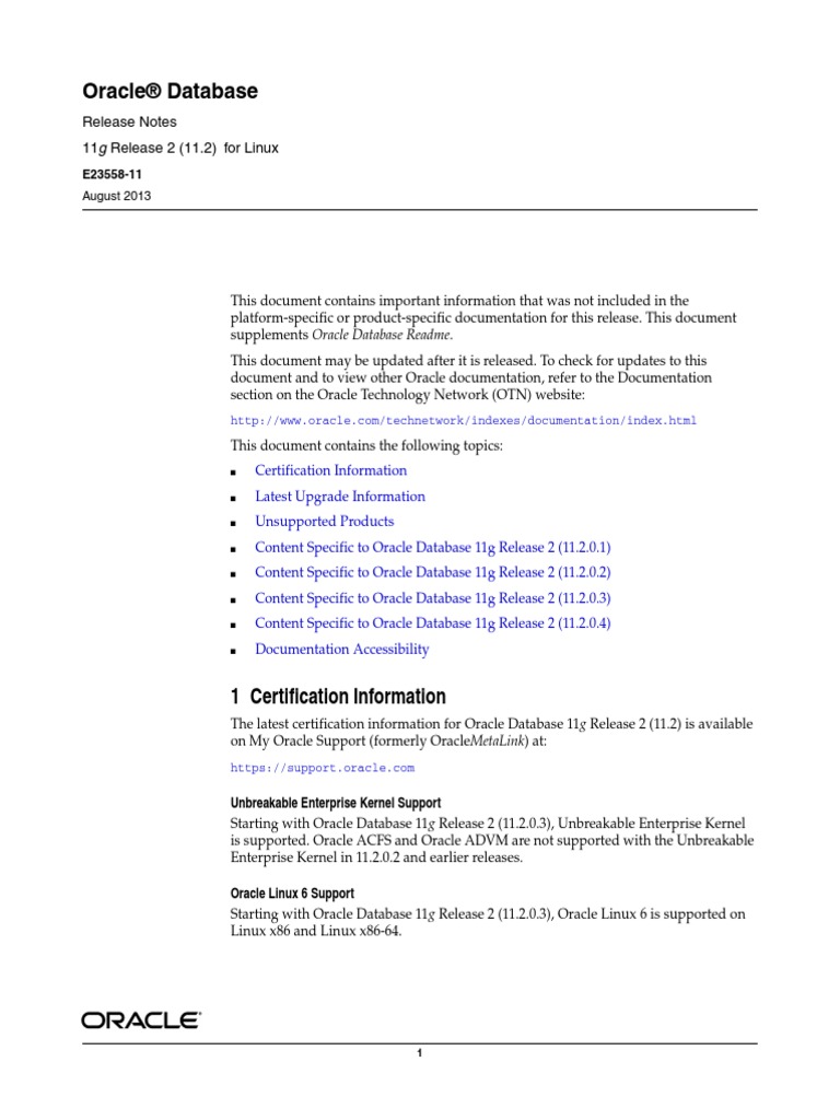 Oracle DBA Documentation | Oracle Database | Linux | Free 30-day Trial ...
