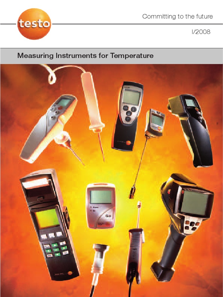 Testo Temperature | PDF | Thermocouple | Thermometer
