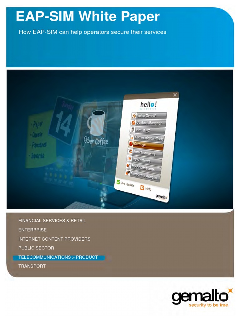 EAP-SIM White Paper (2010) | PDF | Wi Fi | Subscriber Identity Module