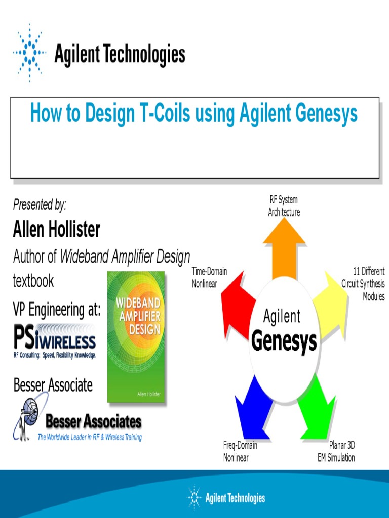 Design of T-Coils Using Agilent Genesys PDF | PDF | Electronic Filter ...