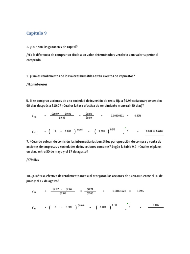 Matematica Aplicada 2 Cap. 9 | PDF | Compartir (Finanzas) | Presupuesto de capital