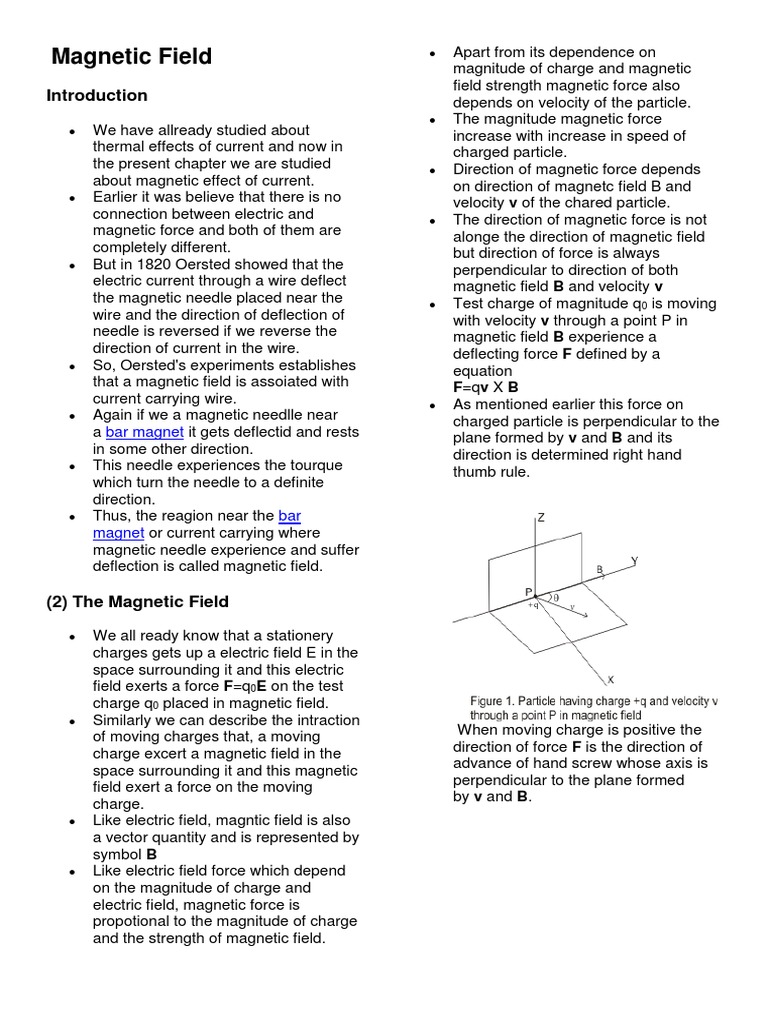 Magnetic Field | PDF | Magnetic Field | Force