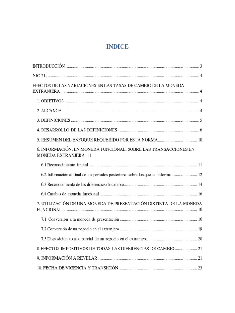 Trabajo Nic. 21 | PDF | normas internacionales de INFORMACION ...