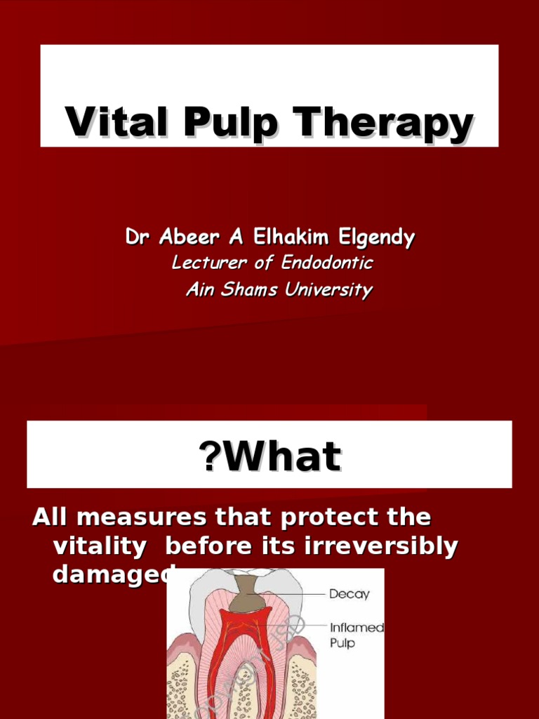 Vital Pulp Therapy | Human Tooth | Mouth