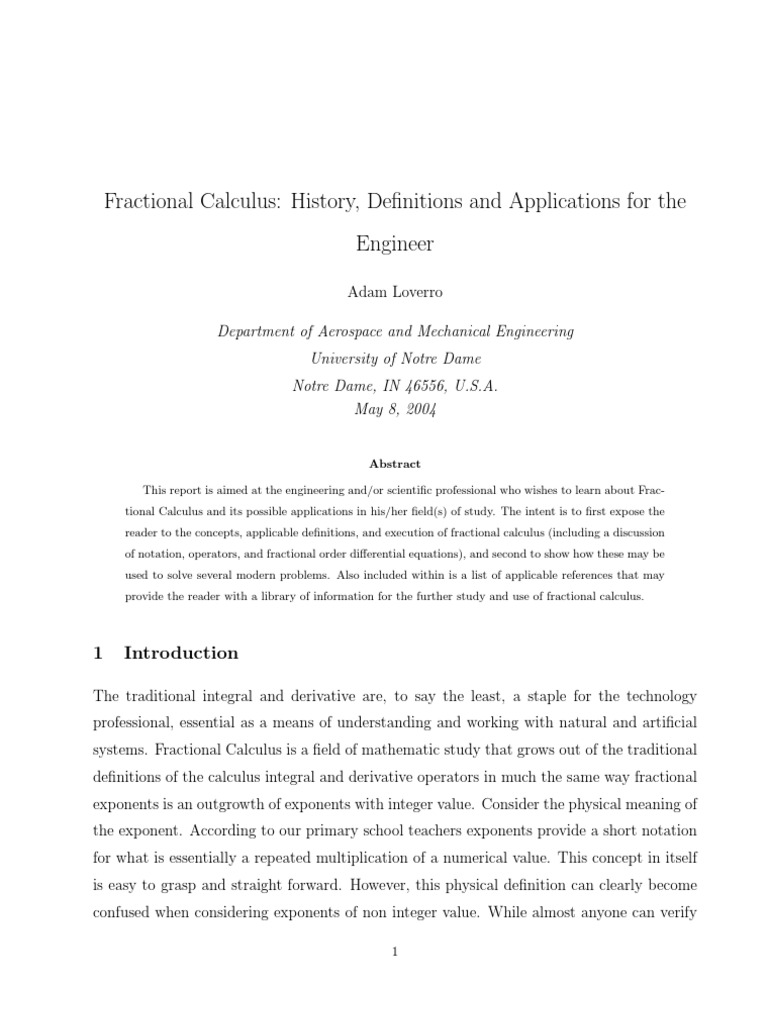 Fractional Calculus | PDF | Laplace Transform | Calculus