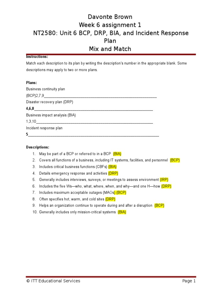 NT2580, Week 6, Assignment 1 Intro | PDF