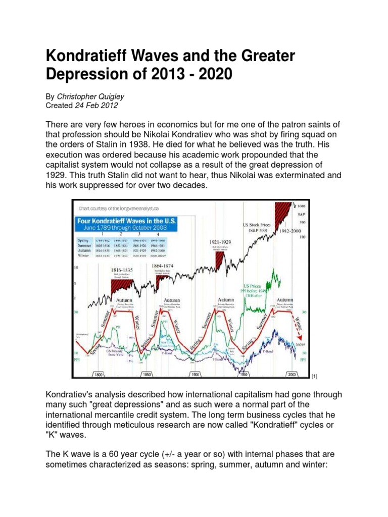 Kondratieff Waves and Economic Cycles | PDF | Business Cycle ...
