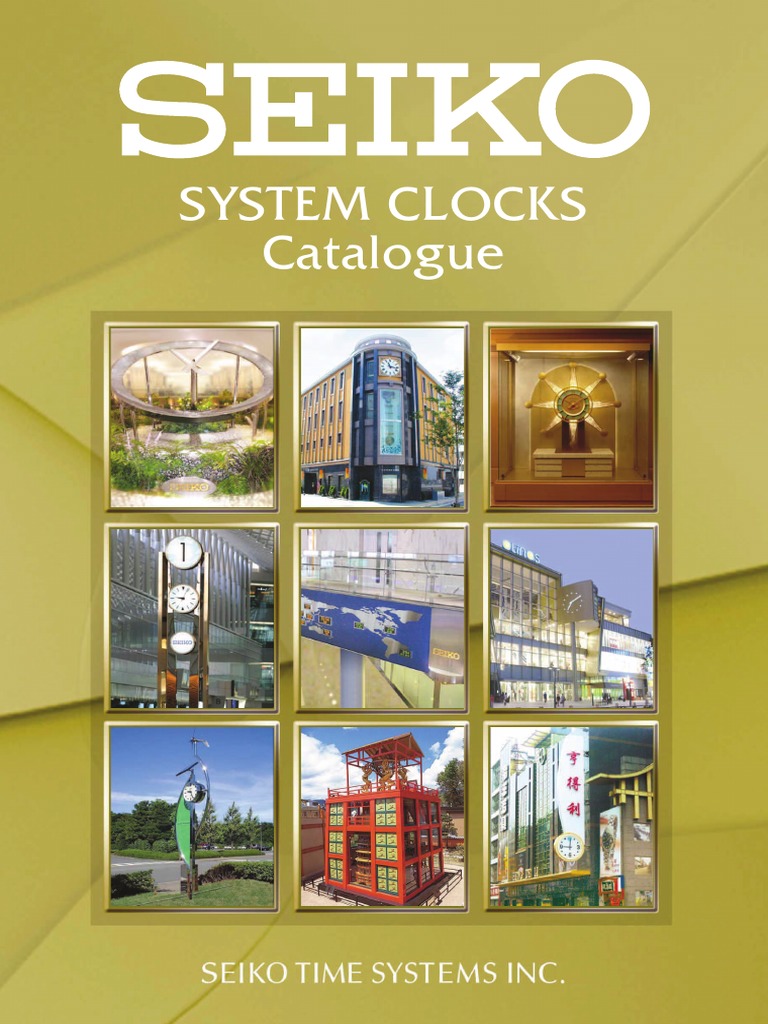 SEIKO Master Clock System | PDF | Clock | Global Positioning System