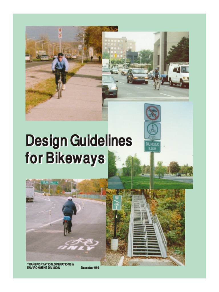 Design Guide For Bike Ways | PDF | Cycling Infrastructure | Lane