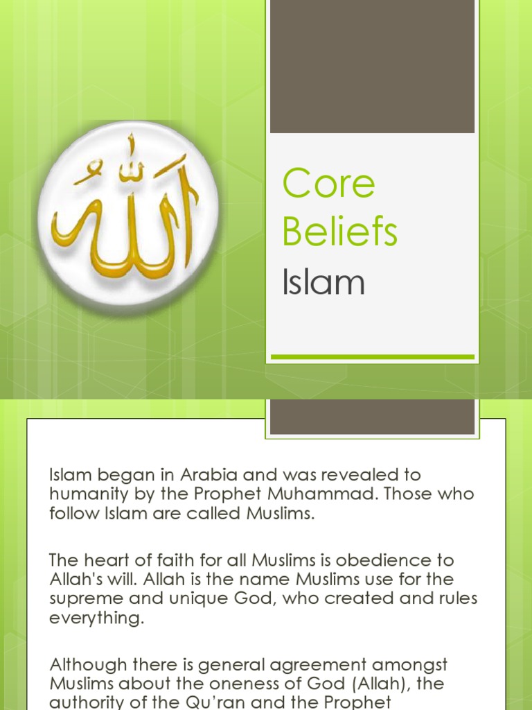 Core Beliefs Islam-2 | PDF | Shia Islam | Sunni Islam