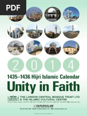 Ramadan 1435 Calendar