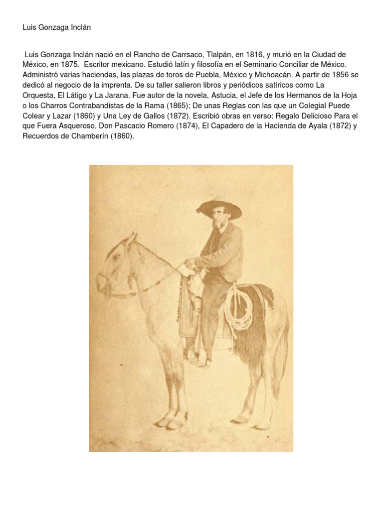 Luis Gonzaga Inclán | Agitación | Conflicto armado