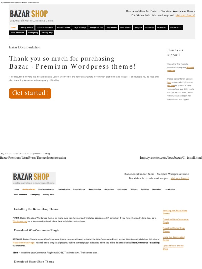 Tutorial Bazar Shop | PDF | Word Press | Internet Protocol Based ...