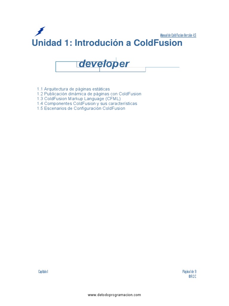 Manual de Cold Fusion Versión 4.5 Español | PDF | Servidor web ...