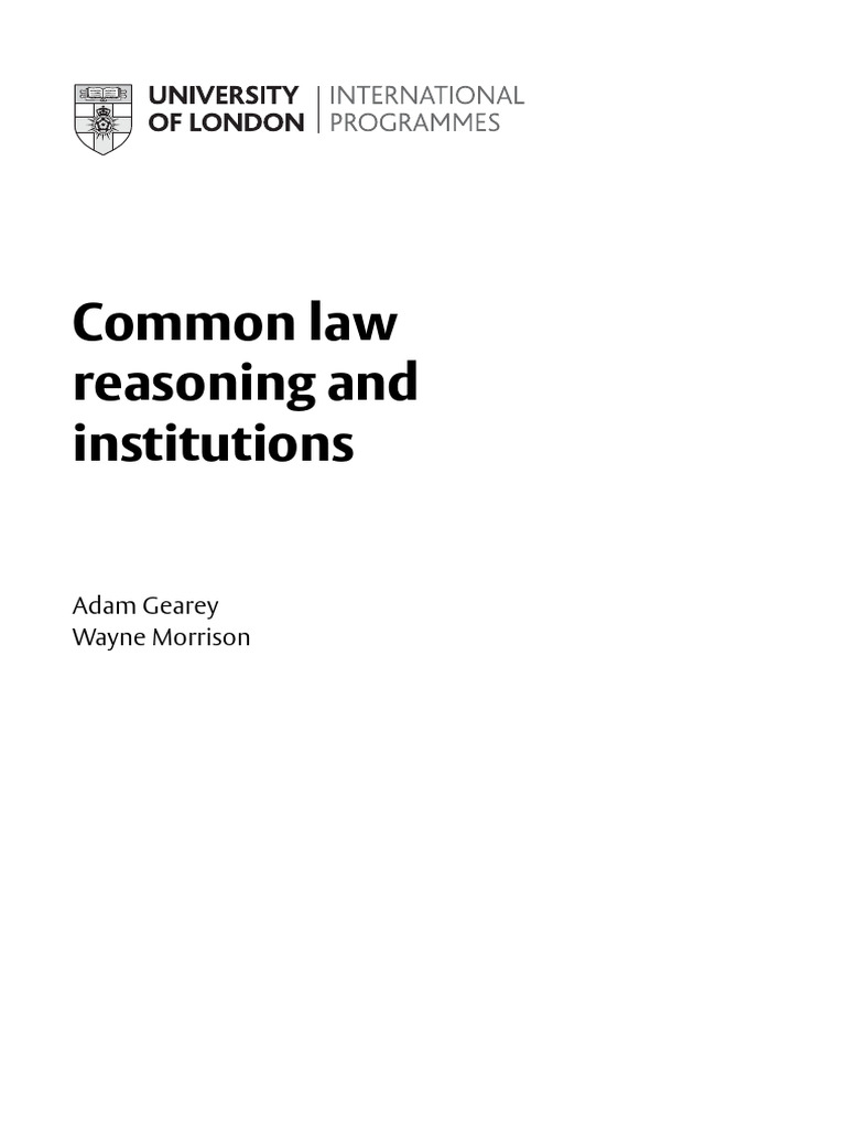 Clri Subject Guide 2013 | PDF | Common Law | Precedent
