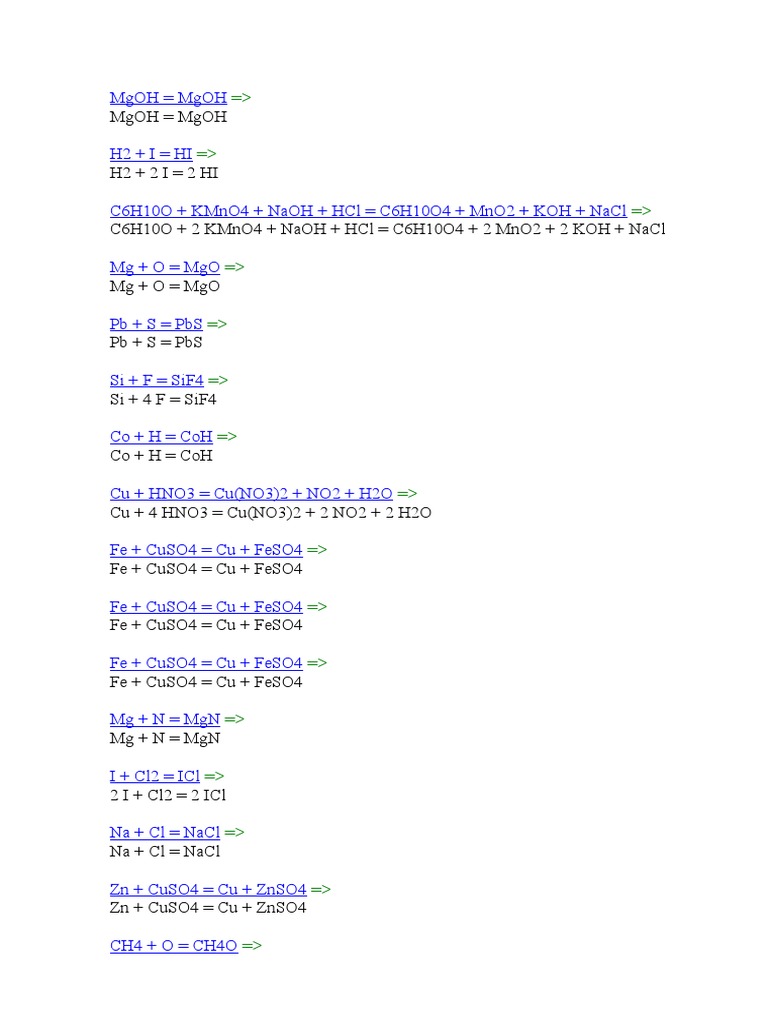 Reactii Chimice | PDF