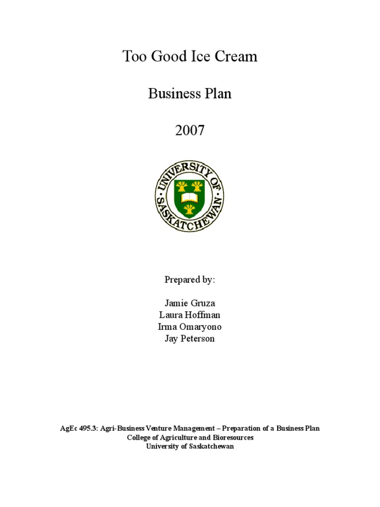 Ice Cream Business Plan Overview | PDF | Business