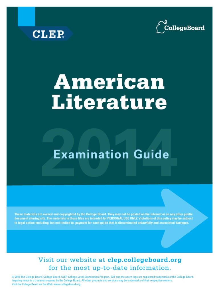 Clep American Literature Study Guide | PDF | College Level Examination ...