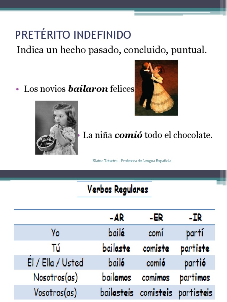 Contraste Pretérito Perfecto e Indefinido | PDF