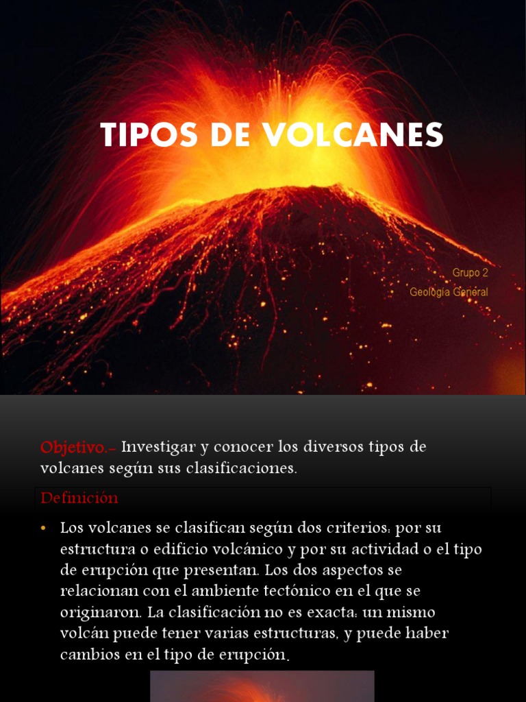 Tipos de Volcanes y Clasificaciones | PDF | Volcán | Tipos de ...