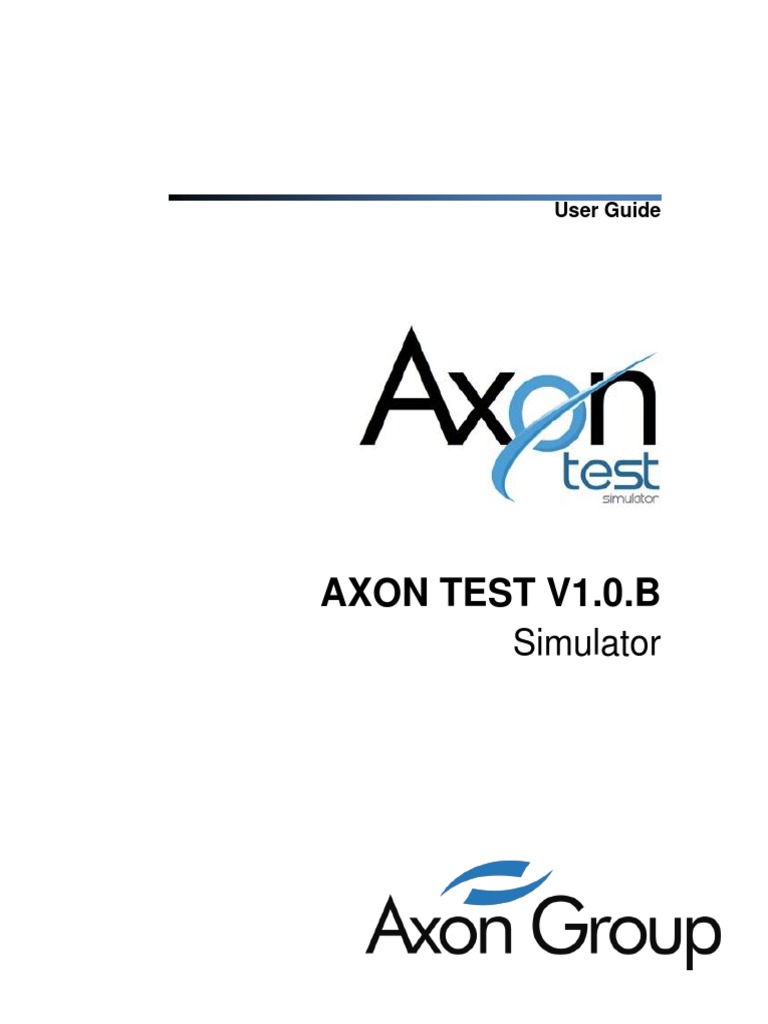 Manual Axon Test - Manual At-001.r1.1 - v1 - en | PDF | Installation ...