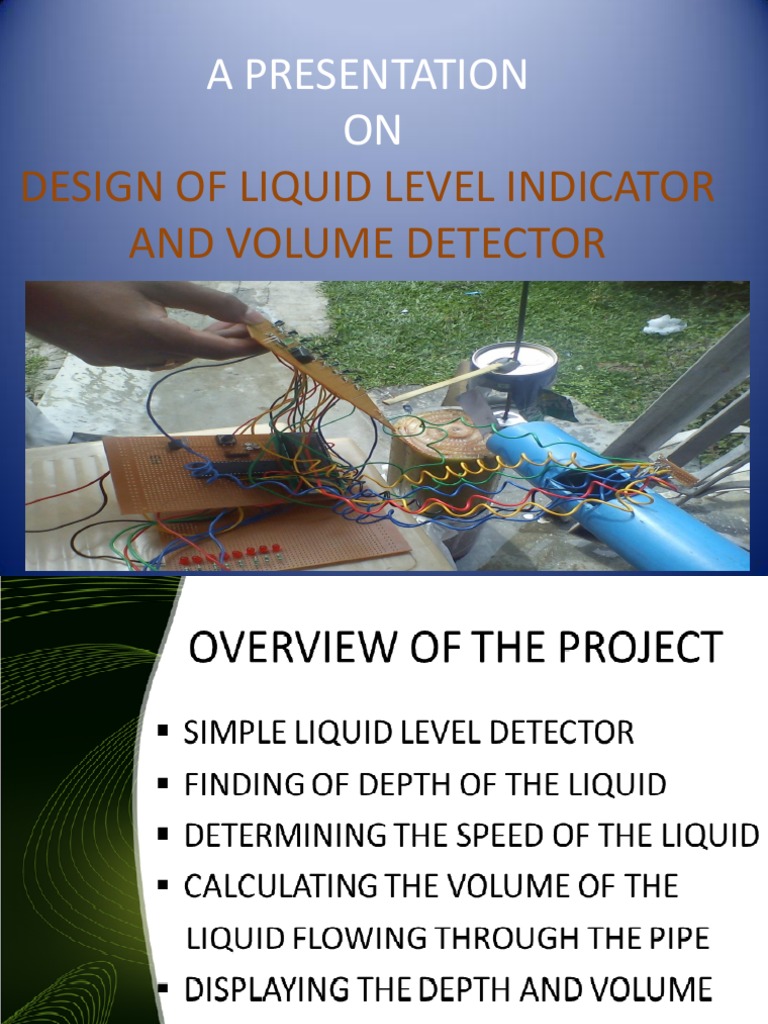 Liquid Level Speed and Vol Detector | PDF | Sensor | Scientific Observation