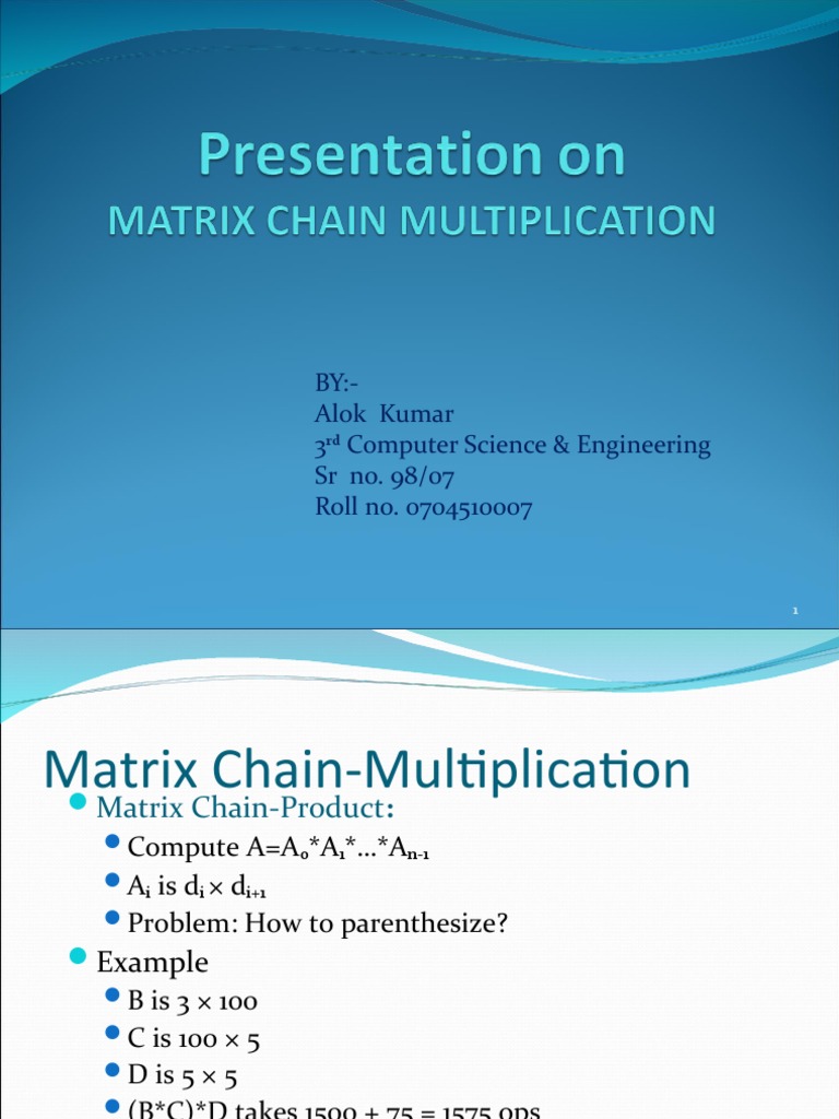 Matrix Chain Mult | PDF | Recursion | Mathematical Logic