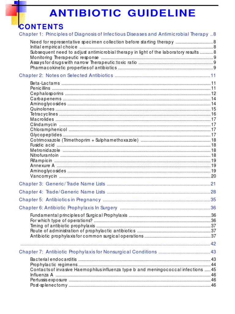 Antibiotic Guideline | PDF
