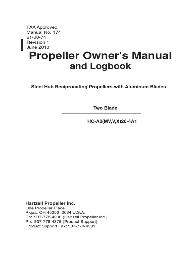 Hartzell Prop Manual 2010 | PDF | Propeller | Aerospace Engineering