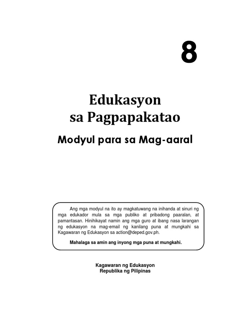 ESP Learner Module-Grade 8 | PDF