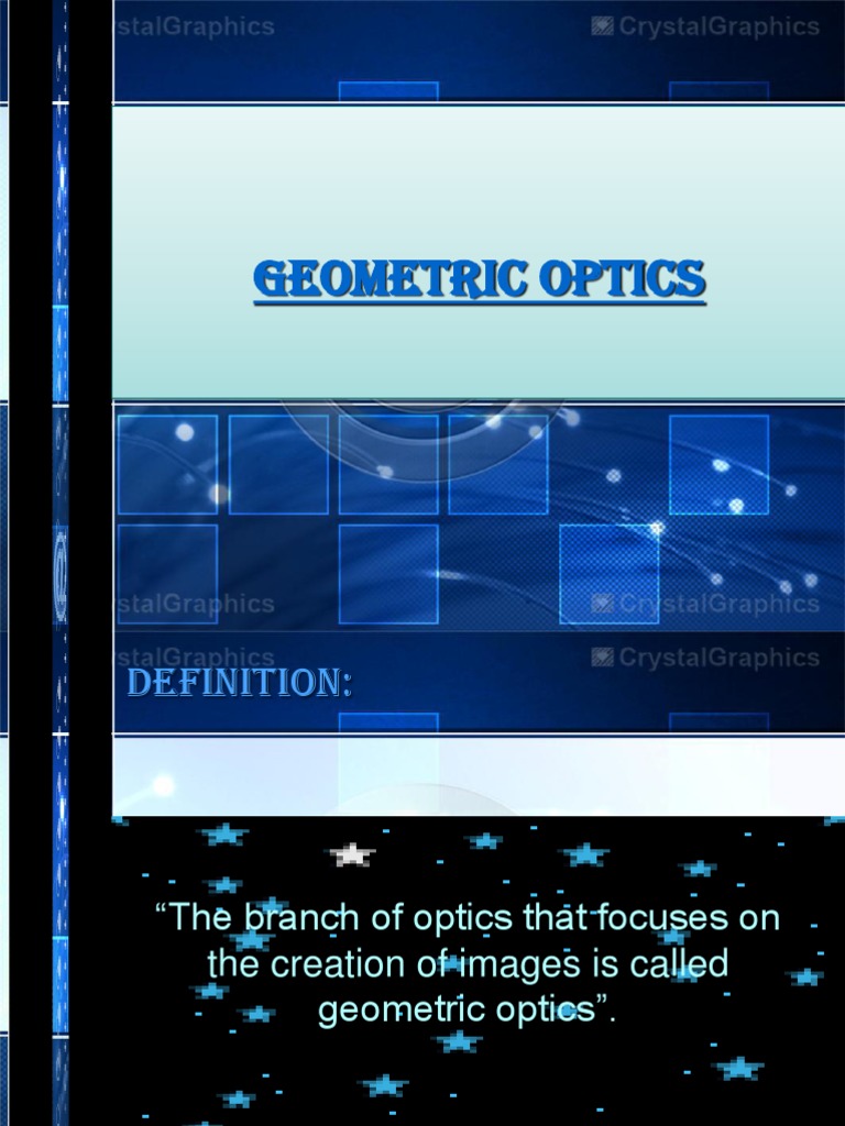 Understanding Geometric Optics Basics | PDF | Lens (Optics) | Optics