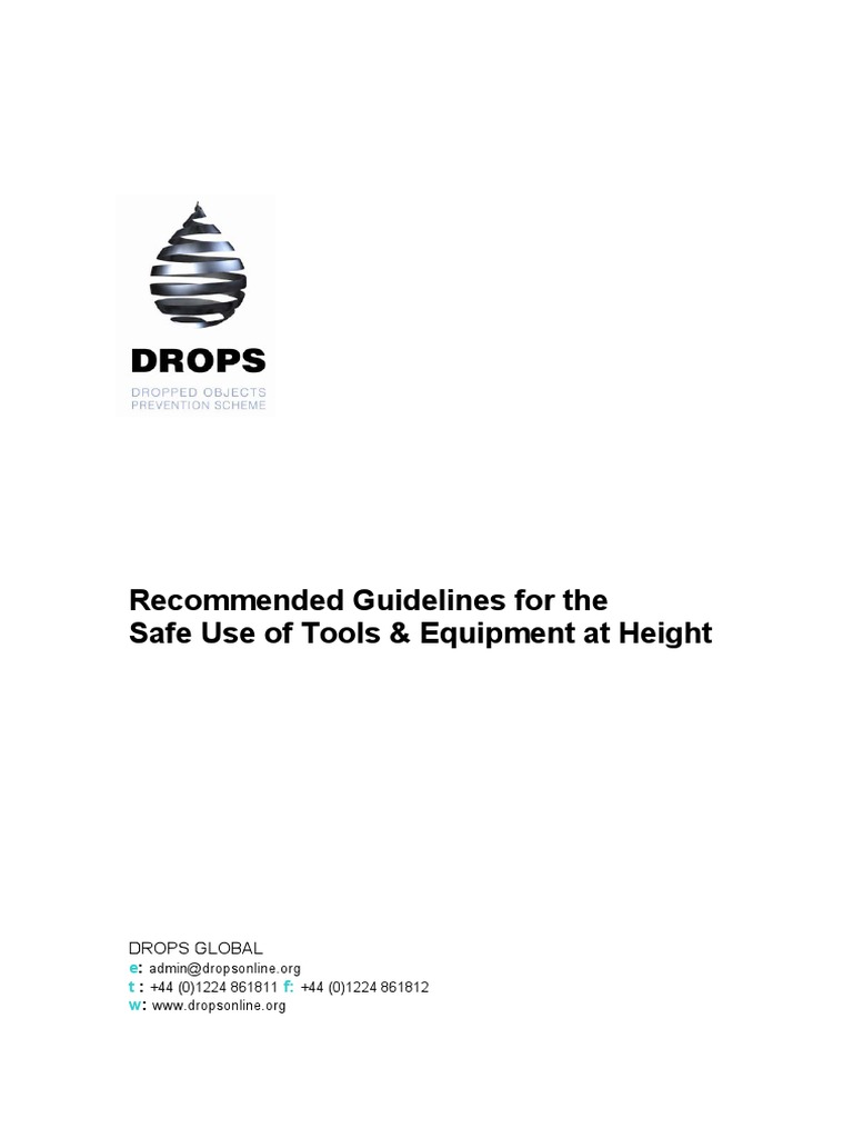 Safe Use Guidelines for Tools at Height | PDF | Computers