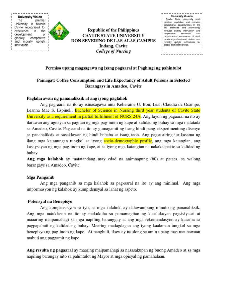 Tagalog Consent | PDF