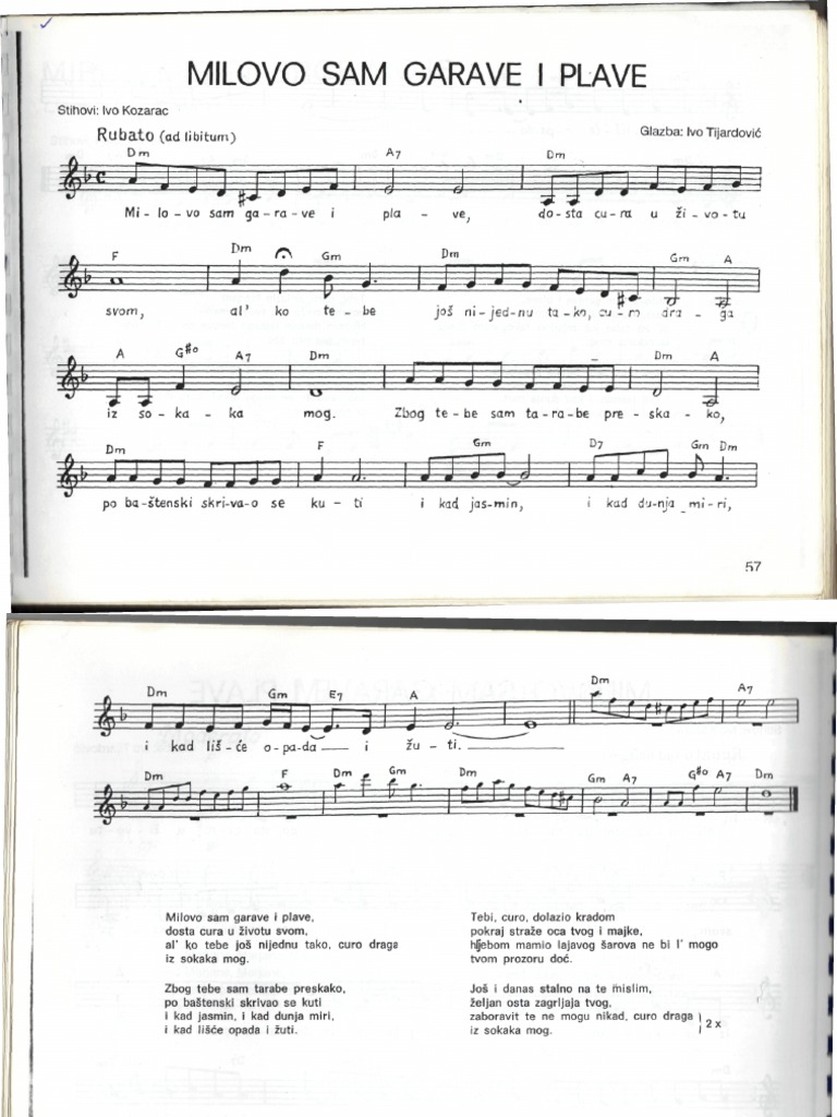 MILOVO SAM GARAVE I PLAVE